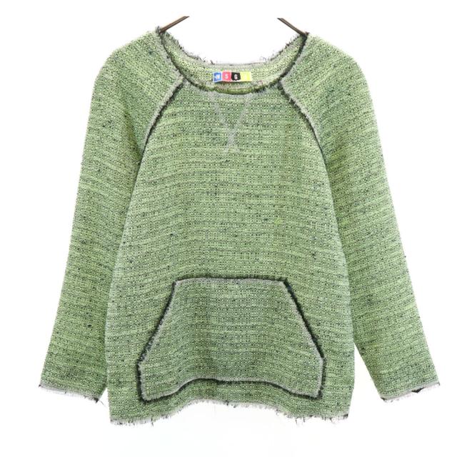 エムエスジーエム イタリア製 長袖 カットソー 38 グリーン系 MSGM レディース