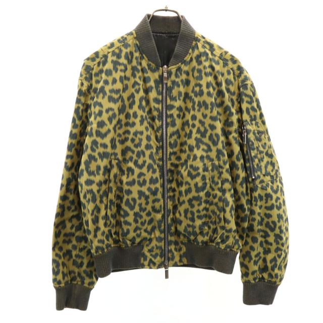 ディオール 2023年秋冬 イタリア製 ヒョウ柄 ブルゾン 48 イエロー他 Dior メンズ