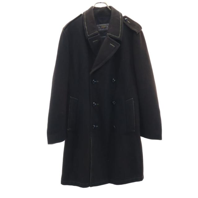 ESEMPLARE エセンプラーレ ウールブレンド オーバー ロングコート L ブラウン メンズ