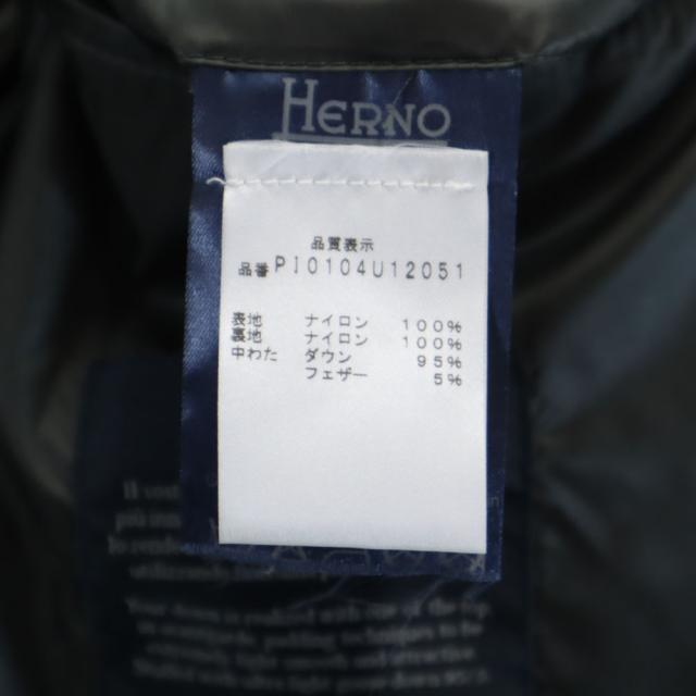 Herno ヘルノ ルーマニア製 ミドル グース ダウンジャケット 44