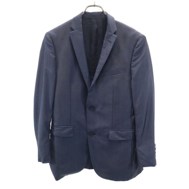 BURBERRY BLACK LABEL バーバリーブラックレーベル 日本製 ウールブレンド テーラードジャケット 36R ネイビー 三陽商会 メンズ