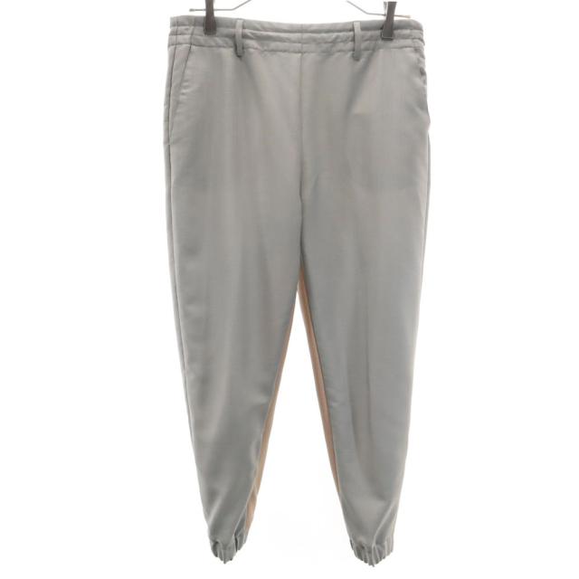 PRADA プラダ イタリア製 モヘアブレンド ウールパンツ 38S グレー スラックス レディース