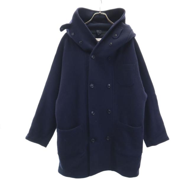 HACKNEY UNION WORK HOUSE ハックニーユニオン ワークハウス イングランド製 ウールコート 38 ネイビー メンズ