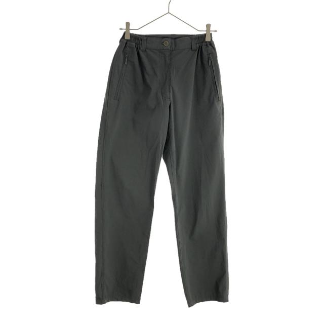 FJALLRAVEN フェールラーベン ロゴ刺繍 ナイロンパンツ M グレー レディース