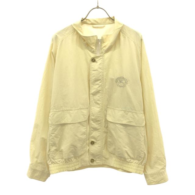Burberrys バーバリーズ 90s オールド ロゴ刺繍 ジップジャケット L ベージュ メンズ