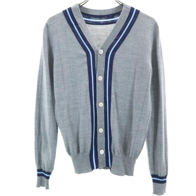 tricot COMME des GARCONS トリコットコムデギャルソン 15SS 2015年 日本製 ウールブレンド 長袖 カーディガン グレー メンズ