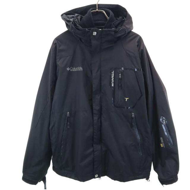 Columbia コロンビア 3WAY アウトドアジャケット M 黒 GORE-TEX フリースライナー付 メンズ