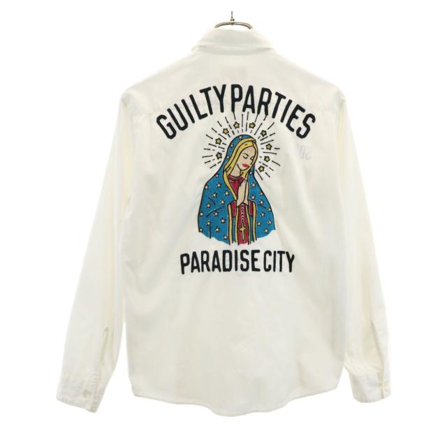 WACKO MARIA ワコマリア 日本製 旧タグ マリア 長袖 コットンシャツ S ホワイト メンズ