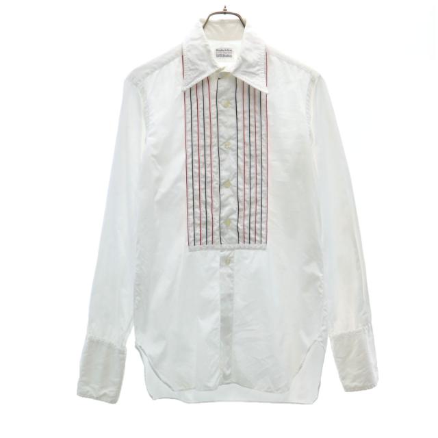 Croydon de Luxr Woolf Brothers 60s ヴィンテージ 長袖 フリル シャツ ホワイト メンズ