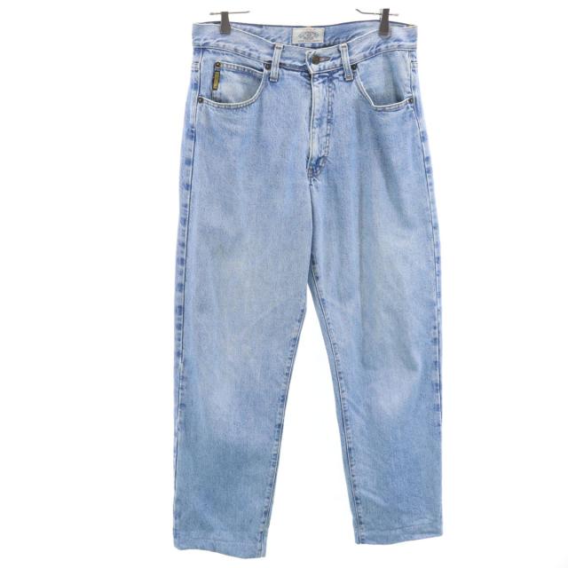 ARMANI JEANS アルマーニジーンズ 90s イタリア製 オールド テーパードデニムパンツ w34 ウォッシュブルー ジーンズ メンズ