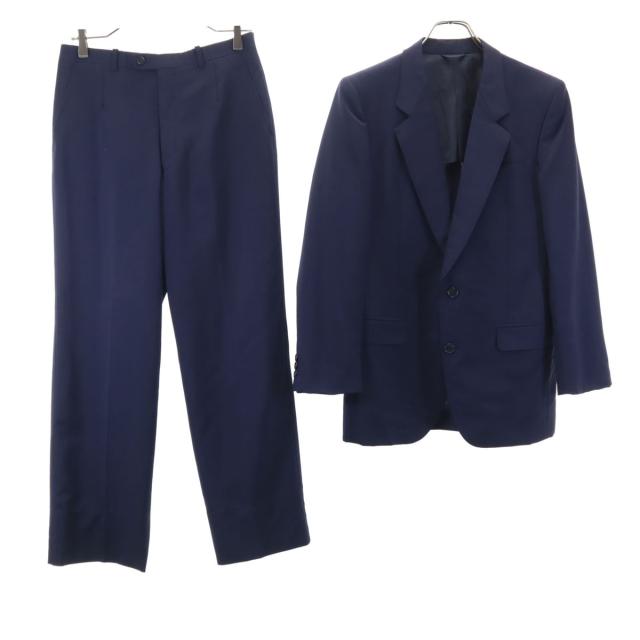 LANVIN ランバン 90s オールド スーツ 上下セットアップ H48-25-79 ネイビー メンズ