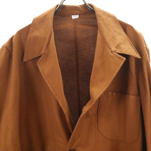 VINTAGE ヴィンテージ 70s オープンカラー ワークジャケット ブラウン