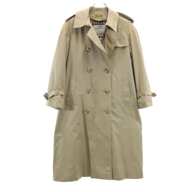 Aquascutum アクアスキュータム 80s ヴィンテージ AQUA5 トレンチコート 6P ベージュ レディース