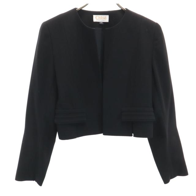 Chloe クロエ ブラックフォーマル 日本製 ジャケット 9AR 黒 レディース