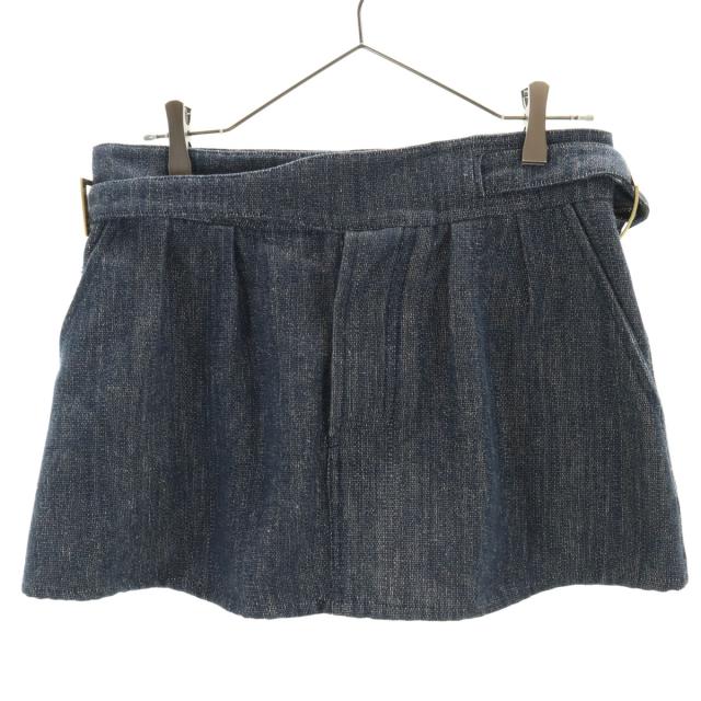 MARNI マルニ イタリア製 リネンブレンド ミニスカート 38 インディゴ レディース