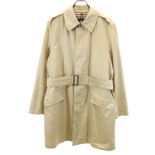 BURBERRY LONDON バーバリーロンドン 日本製 ステンカラーコート M ベージュ 三陽商会 メンズ