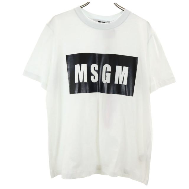 MSGM エムエスジーエム イタリア製 半袖 Tシャツ M ホワイト メンズ