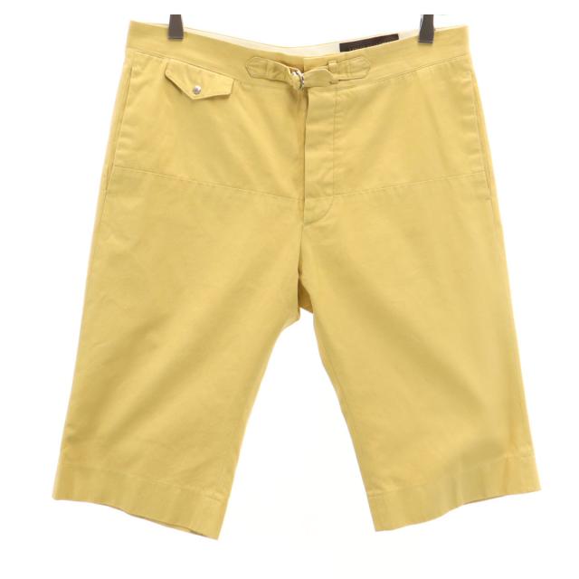 LOUIS VUITTON ルイヴィトン イタリア製 ハーフパンツ 40 山吹色 レディース