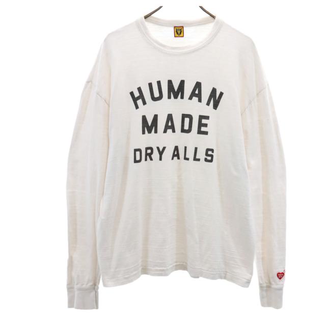 HUMAN MADE ヒューマンメイド 日本製 長袖 Tシャツ 2XL アイボリー ロンT メンズ