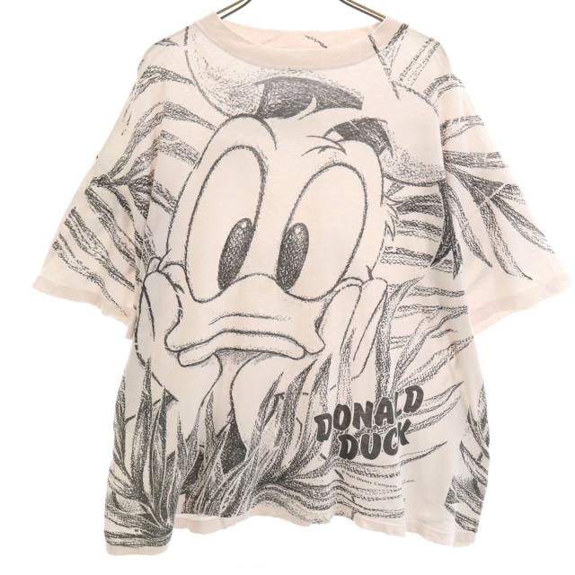 Mickey Family ミッキーファミリー 90s オールド ドナルドダック 半袖 Tシャツ ホワイト メンズ