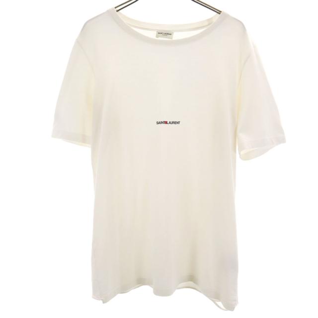SAINT LAURENT サンローラン イタリア製 半袖 Tシャツ M ホワイト メンズ
