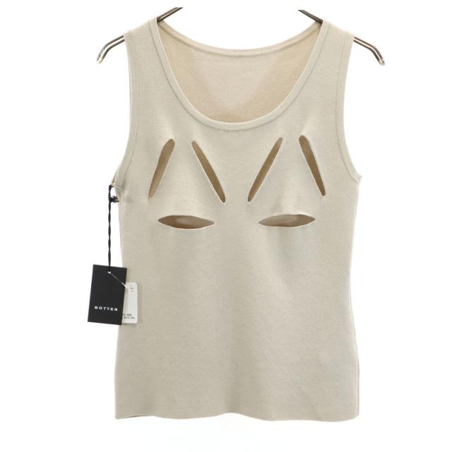 未使用 BOTTER ボッター ポルトガル製 ノースリーブ ニット グレージュ レディース