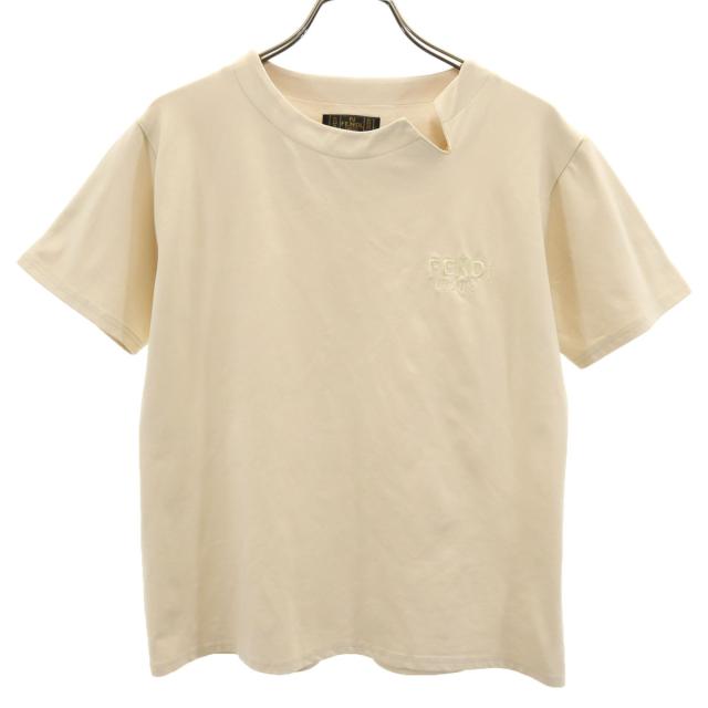 FENDI JEANS フェンディ ジーンズ イタリア製 半袖 カットソー ベージュ レディース