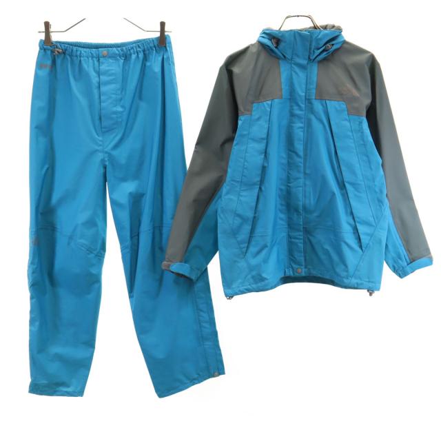 THE NORTH FACE ノースフェイス ゴアテックス レインジャケット 上下セットアップ S 水色 アウトドア NPW10505 収納袋付き レディース