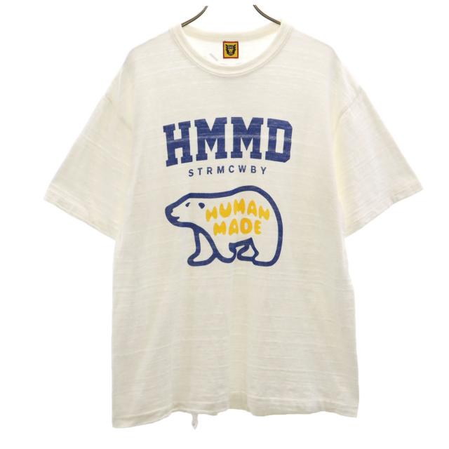 HUMAN MADE ヒューマンメイド 日本製 半袖 Tシャツ L ホワイト メンズ
