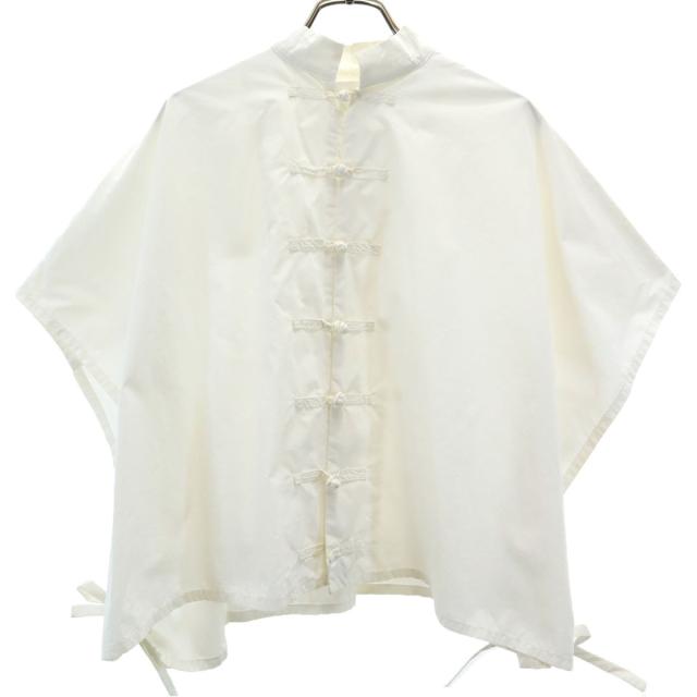 FACETASM ファセッタズム 日本製 半袖 スタンドカラー シャツ ホワイト系 レディース