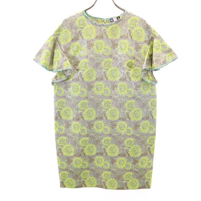 MSGM エムエスジーエム イタリア製 半袖 ワンピース 40 イエロー系 レディース