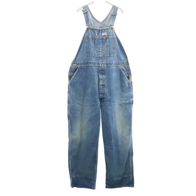 Dickies ディッキーズ 80s ヴィンテージ デニム オーバーオール W42 ウォッシュブルー ペインター メンズ