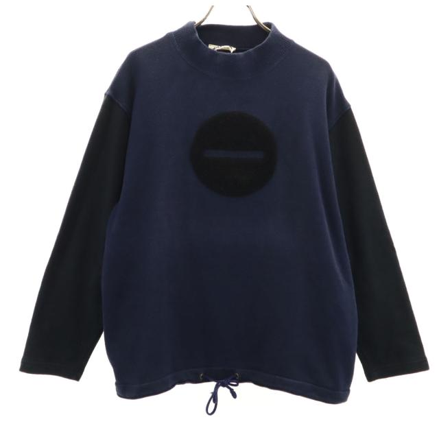HAI SPORTING GEAR ハイスポーティングギア 90s オールド 長袖 スウェット モックネック トレーナー M ネイビー イッセイミヤケ メンズ