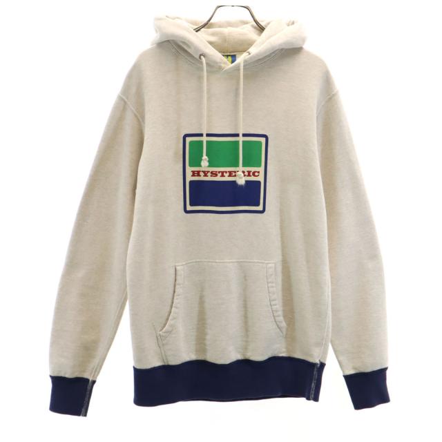 HYSTERIC GLAMOUR ヒステリックグラマー 日本製 長袖 スウェットパーカー F グレー系 メンズ