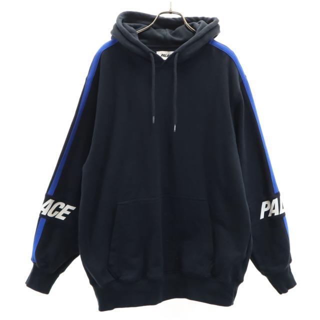 PALACE パレス 長袖 スウェットパーカー L ネイビー系 プルオーバー メンズ