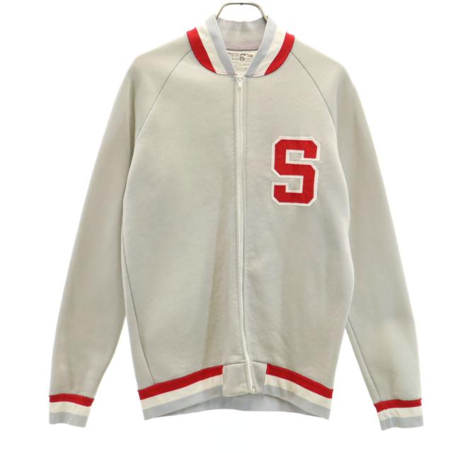 Champion チャンピオン 60s 70s USA製 ヴィンテージ トラックジャケット L グレー プロダクツタグ 裏起毛 メンズ