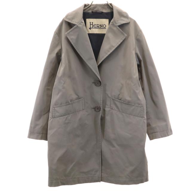 Herno ヘルノ イタリア製 コート 42 グレー系 レディース