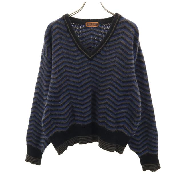 YVES SAINT LAURENT tricots イヴサンローラントリコット 90s ウール オールド 長袖 Vネック ニット L pour homme レディース