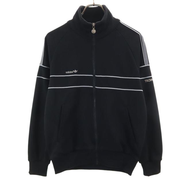 adidas アディダス 70s 西ドイツタグ ヴィンテージ トラックジャケット M ブラック デサント テクノ ジャージ メンズ