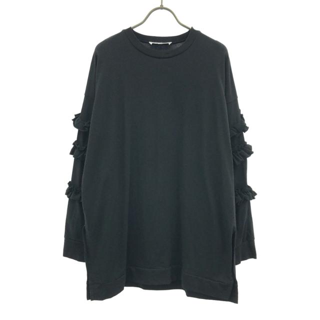 ENFOLD エンフォルド 日本製 長袖 袖フリル サイドスリット チュニック