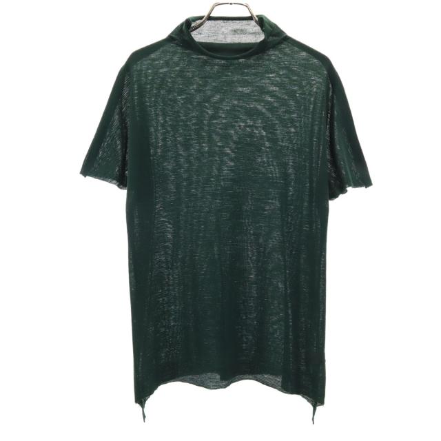 HaaT ISSEY MIYAKE ハート イッセイミヤケ 日本製 ウールブレンド 半袖 カットソー 2 グリーン系 ストレッチ レディース