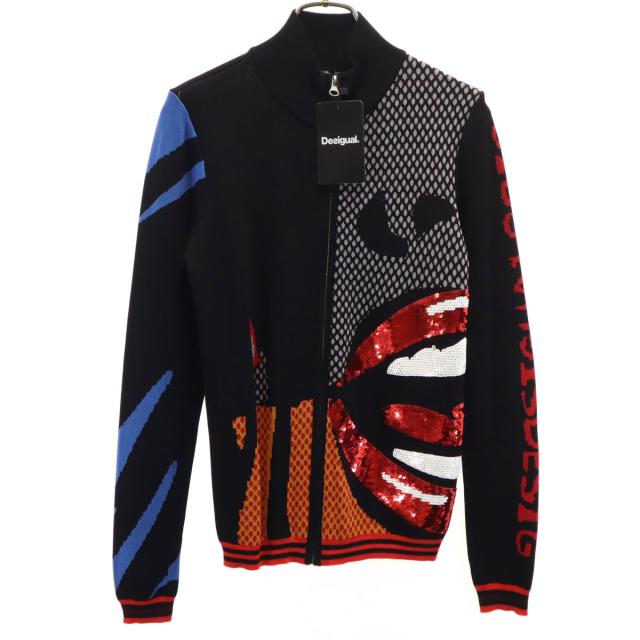 未使用 Desigual デジグアル ニットジャケット S ブラック レディース