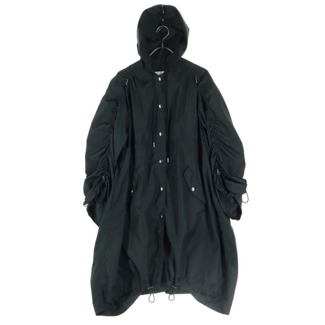 美品 EZUMi エズミ 日本製 長袖 モッズコート S ブラック レディース