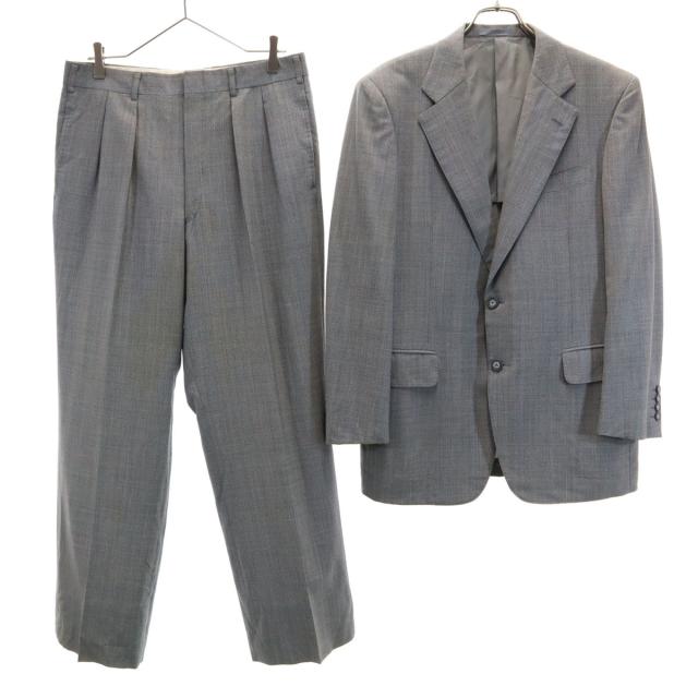 Burberrys バーバリーズ 90s 日本製 オールド チェック柄 スーツ 上下セットアップ AB5 グレー 三陽商会 メンズ