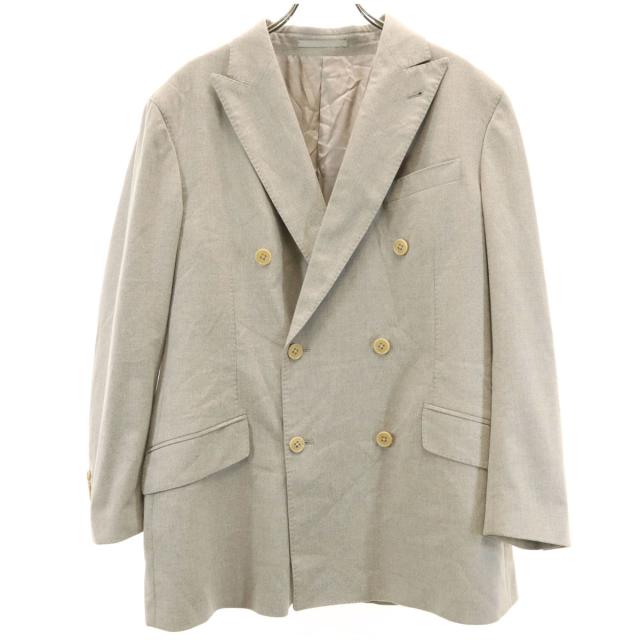 ARMANI COLLEZIONI アルマーニコレッツォーニ 90s イタリア製 オールド ウールライク ダブル テーラードジャケット 52 メンズ