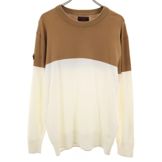 BRIEFING ブリーフィング 長袖 ニット L キャメル系 セーター メンズ