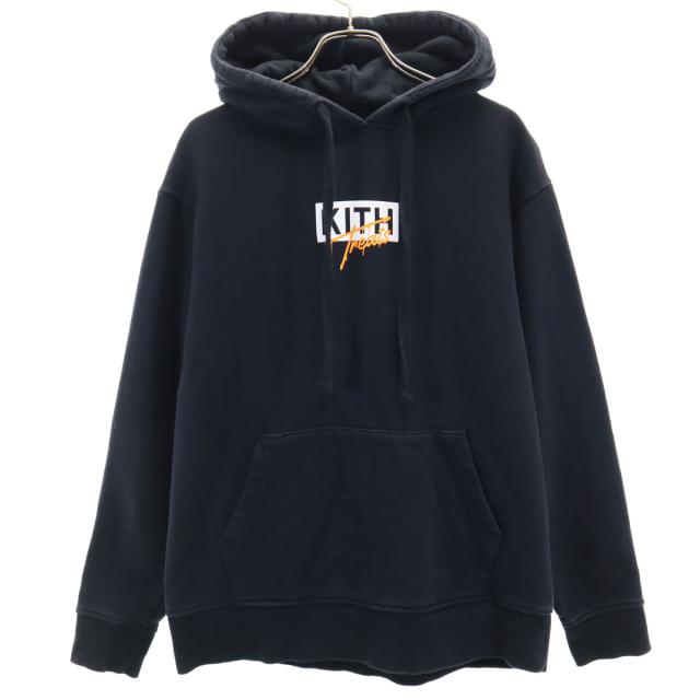 KITH キス 長袖 スウェットパーカー S ブラック系 裏起毛 メンズ