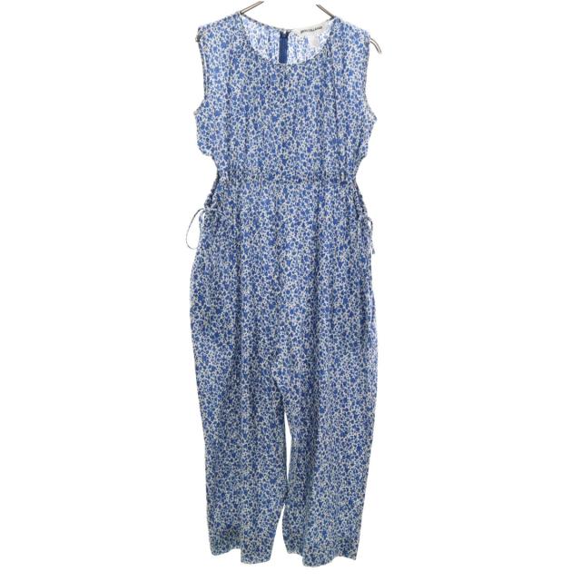 CARON CALLAHAN キャロンカラハン サイドカッティング ノースリーブ オールインワン S ブルー レディース