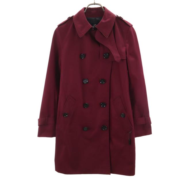 COACH コーチ トレンチコート XS バーガンディ カバー付き レディース