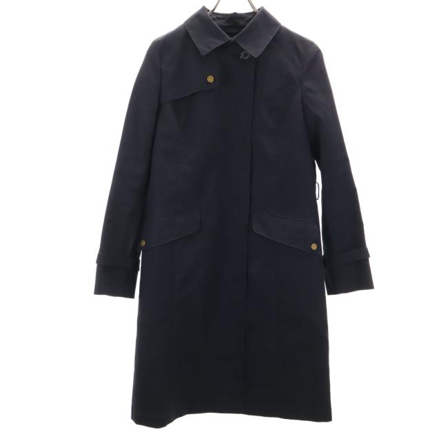 MACKINTOSH PHILOSOPHY マッキントッシュフィロソフィー ステンカラーコート 38 濃紺 中綿ライナー付き レディース